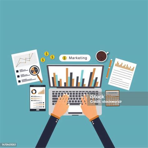 디지털 비즈니스 전략 비즈니스 전략 계획 수립 보고서 생성 성장 차트 2023년에 대한 스톡 벡터 아트 및 기타 이미지