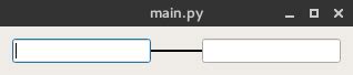 Python How To Add The Horizontal Line Between Two QLineEdit Like Following With Pyqt Stack