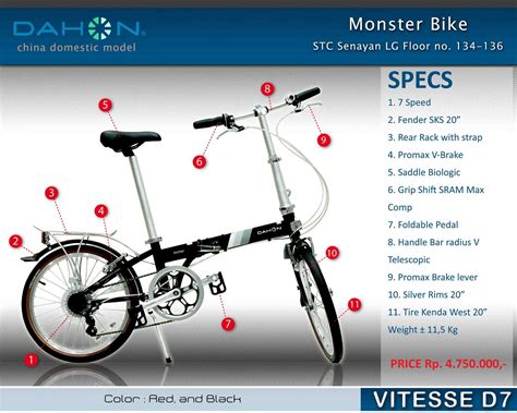 Monster Bike STC Fix Gear Supermarket: DAHON FOLDING BIKE