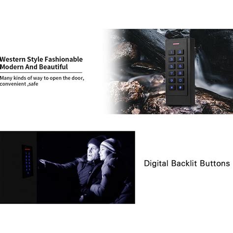 Waterproof Rfid Card Door Entry Backlight Keypad D Grandado