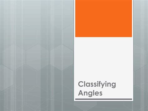 PPT Classifying Angles PowerPoint Presentation Free Download ID 2830473