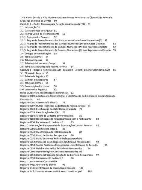 Manual De Orientação Da Ecd Leiaute 9 21 12 2023 Parte 3 De 5 Pdf