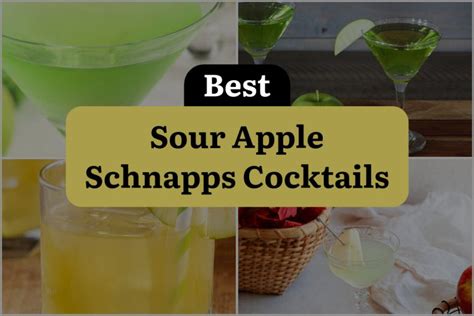 11 Sour Apple Schnapps Cocktails To Shake Up Your Nightlife Dinewithdrinks