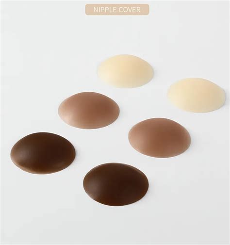 And에서 재사용 가능한 여성 유방 꽃잎 어두운 젖꼭지 커버 갈색 보이지 않는 접착 실리콘 백리스 Strapless 유방 커버 Dhgate