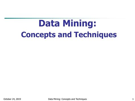 PPT Data Mining Concepts And Techniques PowerPoint Presentation Free Download ID