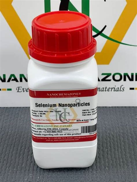 Selenium Nanoparticles Low Price 35 Highly Pure Nanochemazone