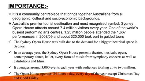 Sydney Opera House Acoustical Features Pptx