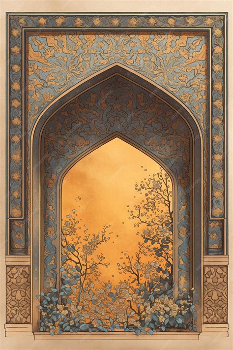 Traditional Patterns Of Tehran Iran Premium Ai Generated Vector