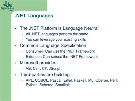 Ppt The Microsoft ® Net Framework Powerpoint Presentation Free Download Id1268984