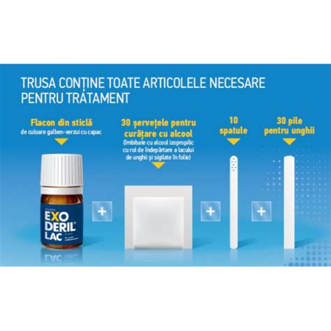 Exoderil Set Lac Unghii 30 Servetele Curatare 10 Spatule 30 Pile Unghii Sandoz