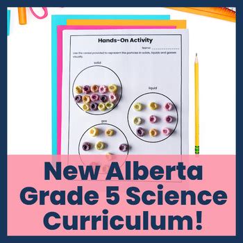 Particle Model Of Matter Science Stations New Alberta Grade 5 Curriculum