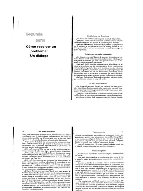 Como Resolver Un Problema Pdf
