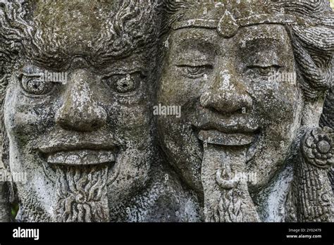 Temple Figure Couple Woman Man Hinduism Tongue Long Outstretched