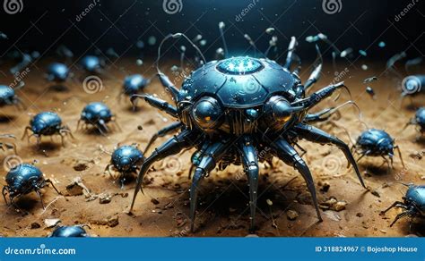 The Nanite Swarm Billions Of Microscopic Nanobots Forming Collective