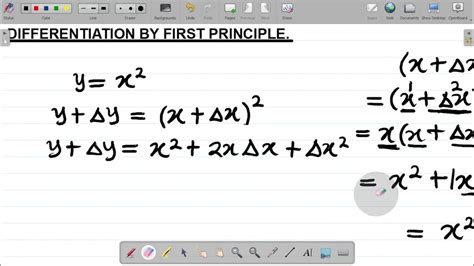 Differentiation From First Principle First Principle Of Differentiation Jonahemmanuel