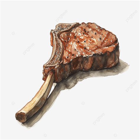 수채화 토마호크 스테이크 수채화 쇠고기 고기 Png 일러스트 및 이미지 에 대한 무료 다운로드 Pngtree