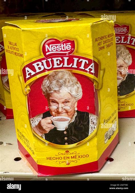 Supermarket Shelf Nestle Products Chocolat Abuelita Is A Traditional