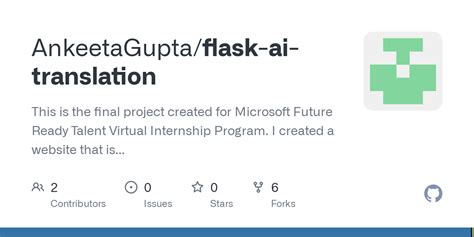 Github Ankeetaguptaflask Ai Translation This Is The Final Project Created For Microsoft