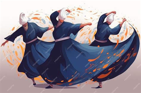 Premium Photo Image Of People Doing Dervish Dance Generative Ai