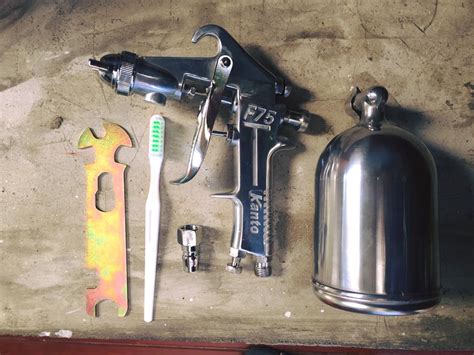 🌷กาพ่นสี Kanto กาหงาย 😊 💰ราคา 450บาทรวมส่ง เก็บเงินปลายทาง 50บาท หัวฉีด 1 5mm ความจุ 400