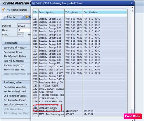 How To Create A Material Group And Purchase Group In Material Master