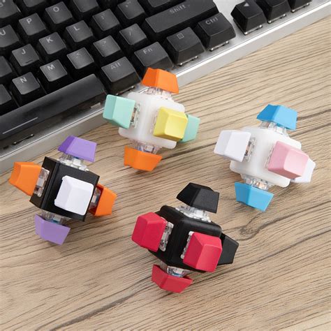 Keyboard Fidget Clicker Cube Fidget Toy Keycap Fidget Slider Fidget