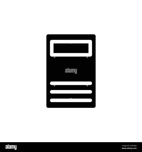 Computer Case Vector Icon Personal Computer Desktop Tower Technology Server Design Template