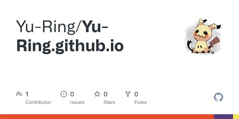 Github Yu Ringyu