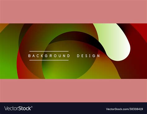 Abstract Overlapping Lines And Circles Geometric Vector Image
