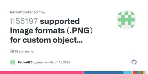 Supported Image Formats Png For Custom Object Detection Training