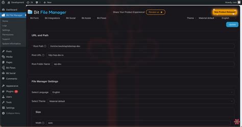 Bit File Manager 100 Free And Open Source File Manager And Code Editor For Wordpress