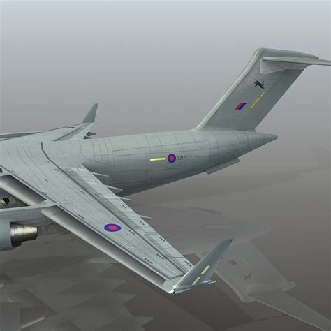 C 17 Globemaster Iii皇家空军 3d模型 199 3ds Fbx Flt Lwo Max Obj Xsi