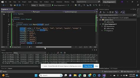 Array Assignment Youtube