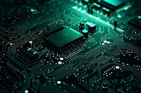 Premium Ai Image A Circuit Board Background Generative Ai