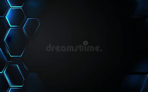 A Futuristic Sci Fi Pattern Design Forms The Background Of An Innovative Hexagon Concept Stock