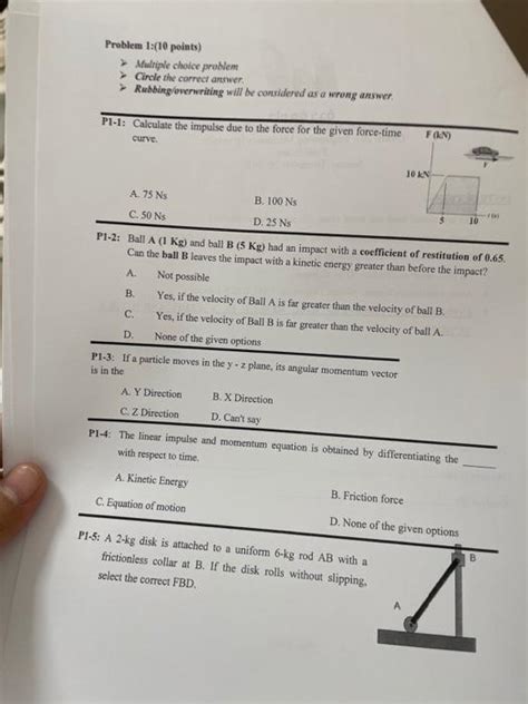 solved problem 1 10 points multiple choice problem