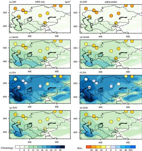 The Spatial Pattern Of The A C First And B D Second Leading Eof Download Scientific