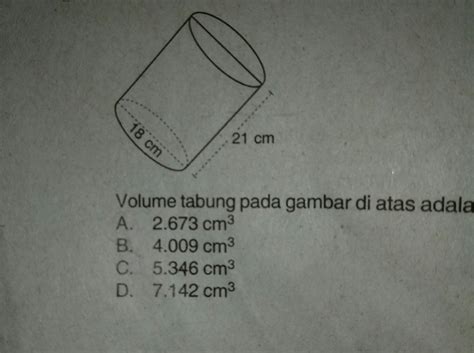 Perlu Simak Volume Bangun Di Atas Adalah Terkini
