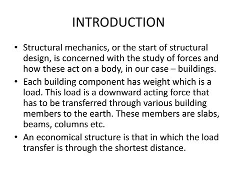 Stucture Design I Introduction PPT Civil Engineering Industry Industries