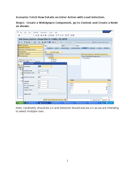 Fetch Row Details On Enter Action With Lead Selection In Webdynpro Pdf Areas Of Computer