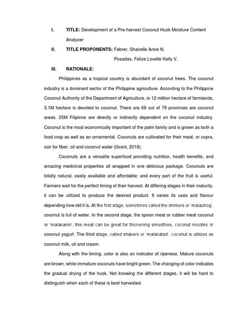 Capsule Coconut Maturity Detector Pdf Coconut Electrical Resistance And Conductance