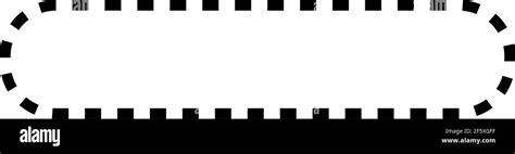 Dashed Line Border And Frame Vector Element — Stock Vector Illustration Graphic Clip Art Stock