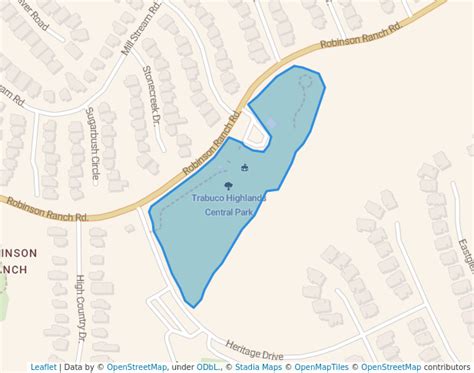 Trabuco Highlands Central Park In Trabuco Canyon Map And Routes