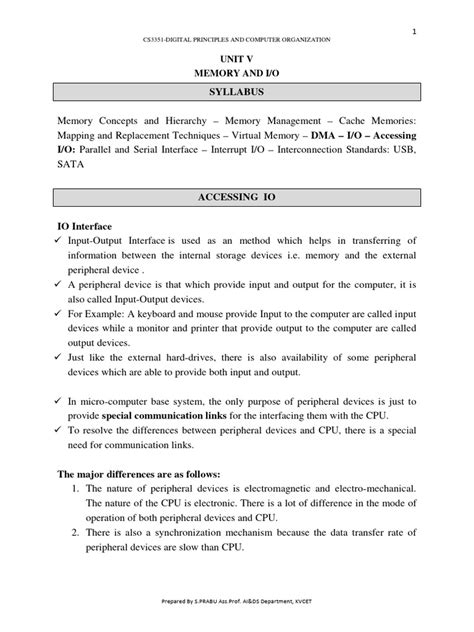 dpco unit 5 part 4 pdf input output central processing unit