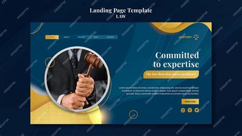 법률 템플릿 방문 페이지 디자인 무료 Psd 파일
