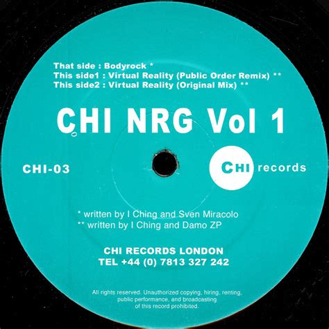 I Ching Chi Nrg Vol 1 Vinyl Discogs