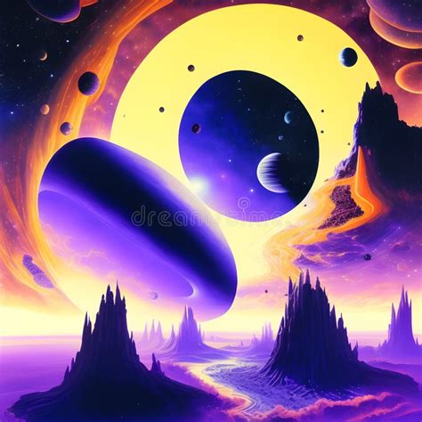 Another World Dimension Generative Ai Illustration Stock Illustration Illustration Of Aliens
