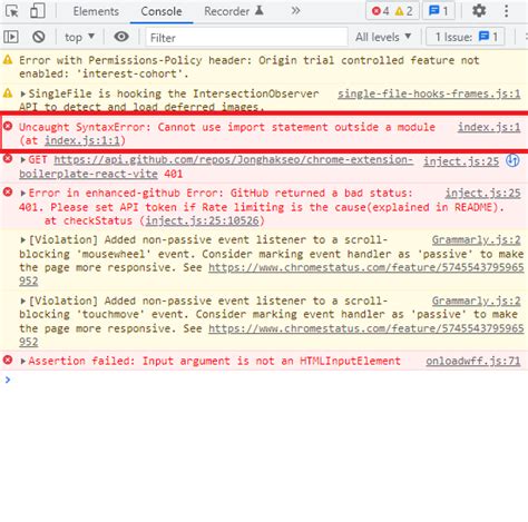 content script cannot use react · issue 7 · jonghakseo chrome