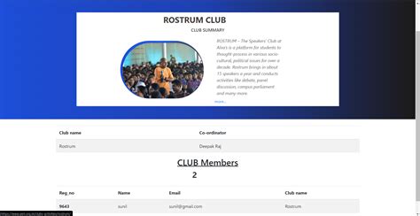 Github Jayasuryard31college Club Membership Management System The