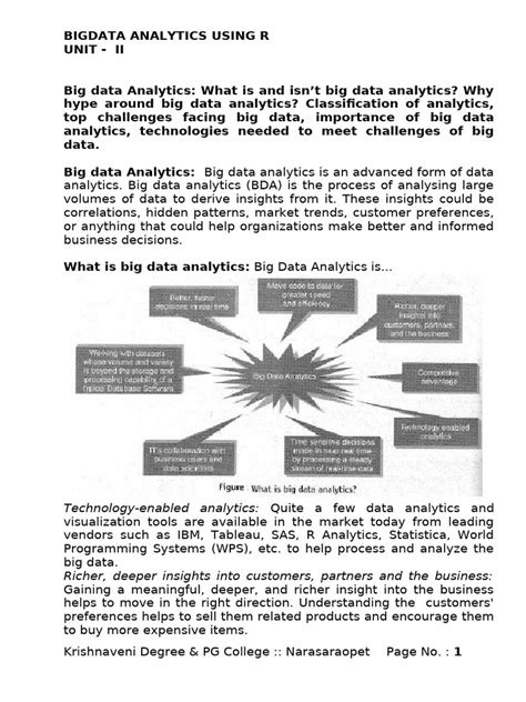Unit Ii Bdaur Bcom Pdf Analytics Big Data